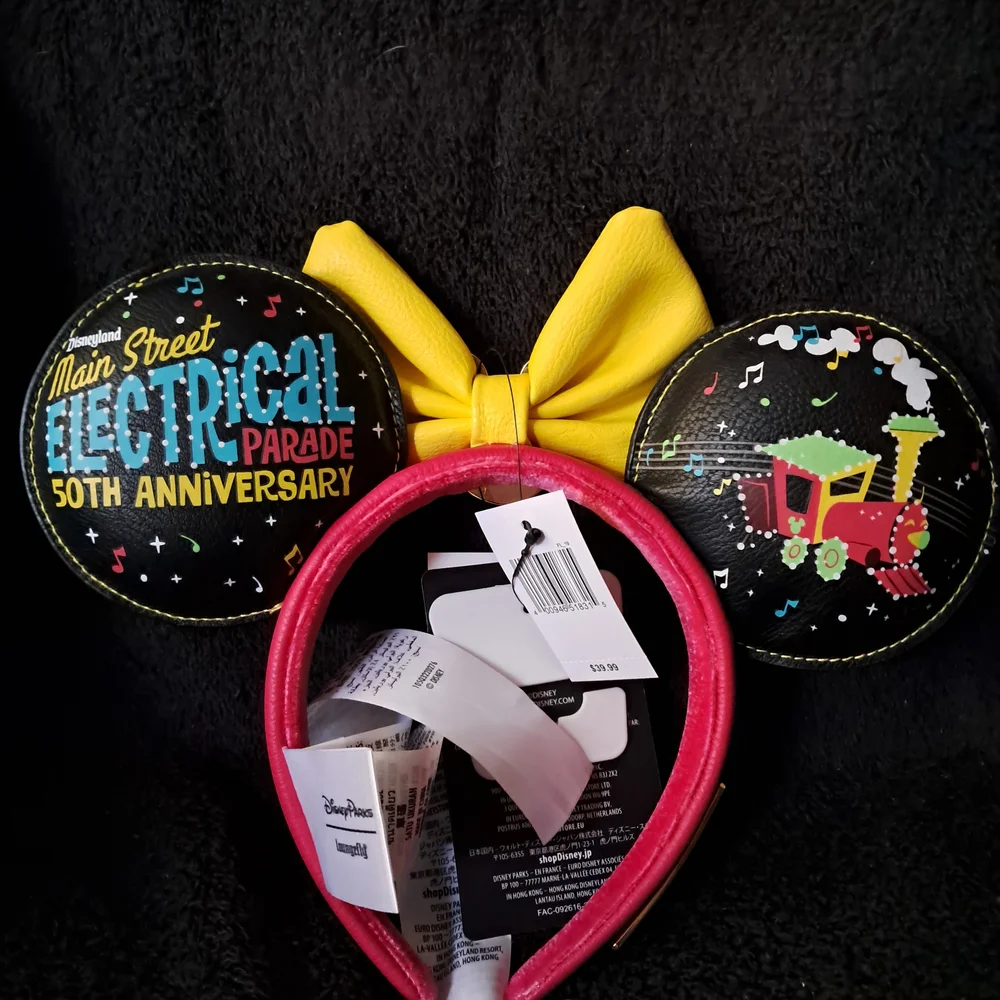 Disney | Accessories | Disney Mickey Mouse Headband With Yellow Bow And ...